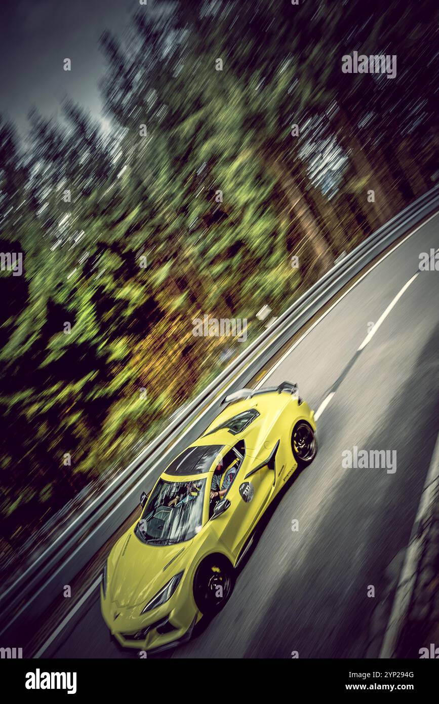 Chevrolet Corvette C8 Z06 at Classic Car Race, Jochpass Oldtimer ...