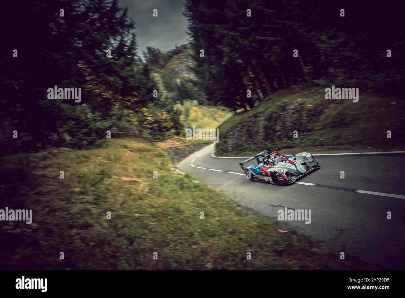 Marco Fink in a PRC-BMW Gruppe C Supercup at Classic Car Race, Jochpass ...