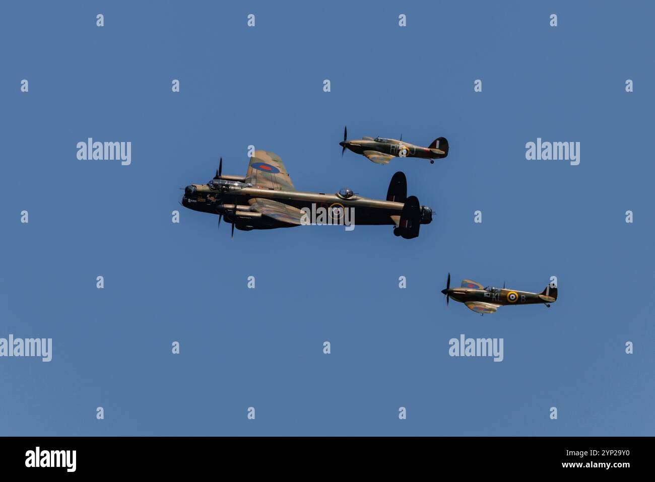 An inspiring image of the Battle of Britain Memorial Flight showcasing ...