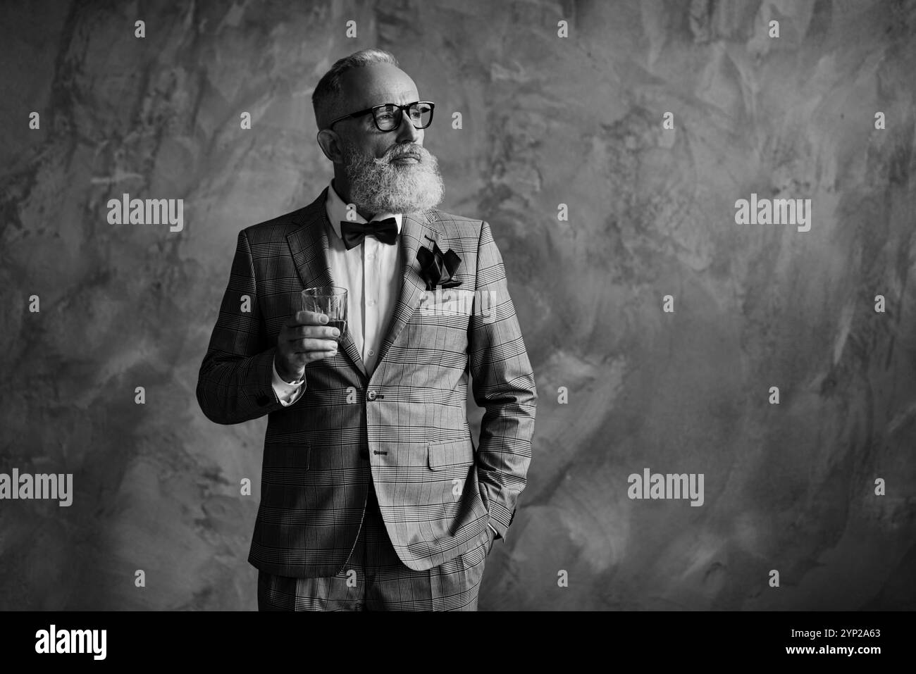 Well-off luxurious lifestyle. Portrait of confident respectable ...