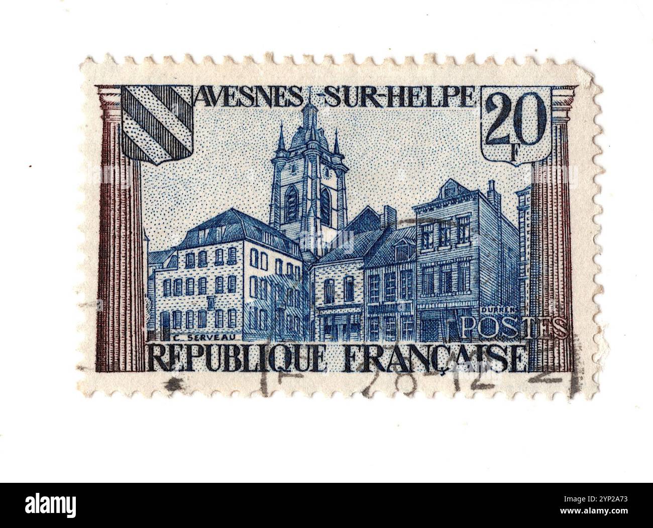 Architecture france postage stamp Cut Out Stock Images & Pictures - Alamy