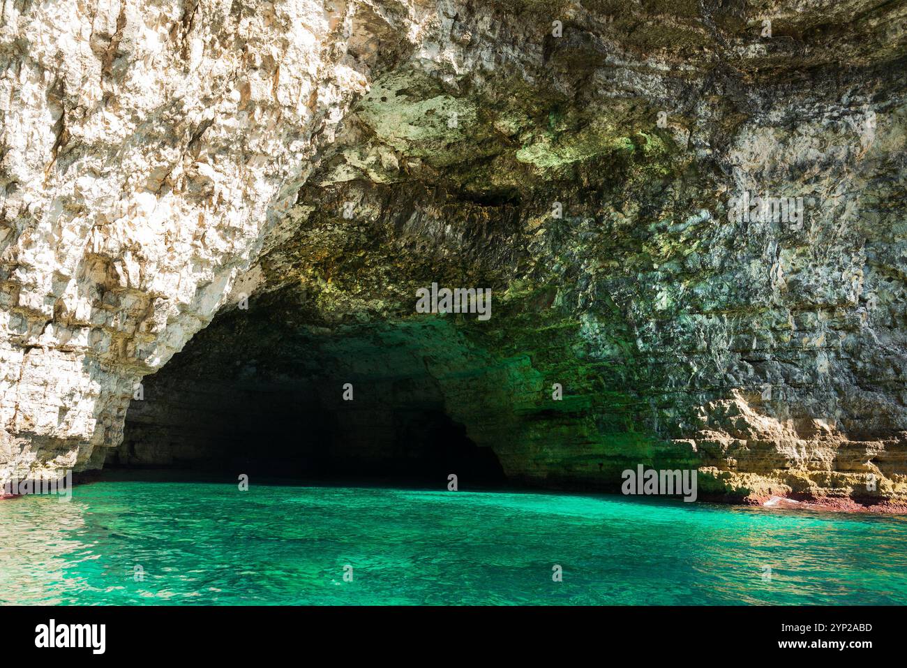 Famous Blue Grotto sea cave on the south east coast of Malta Stock ...