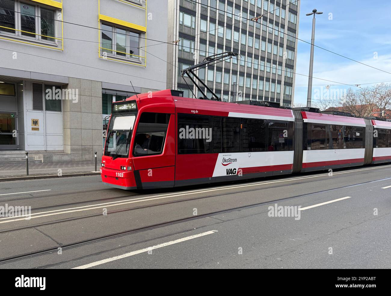 Tram Straßenbahn in Nürnberg *** Tramway in Nuremberg Copyright ...
