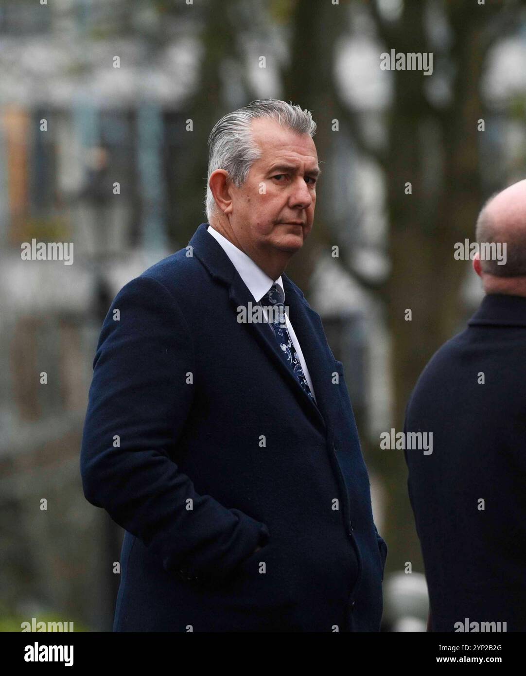 Edwin Poots, Speaker of the Northern Ireland Assembly, attends the ...