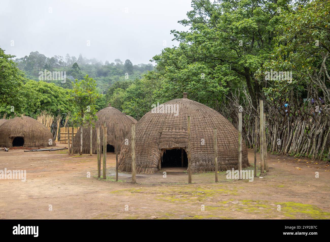 Traditional swazi huts swaziland hi-res stock photography and images ...