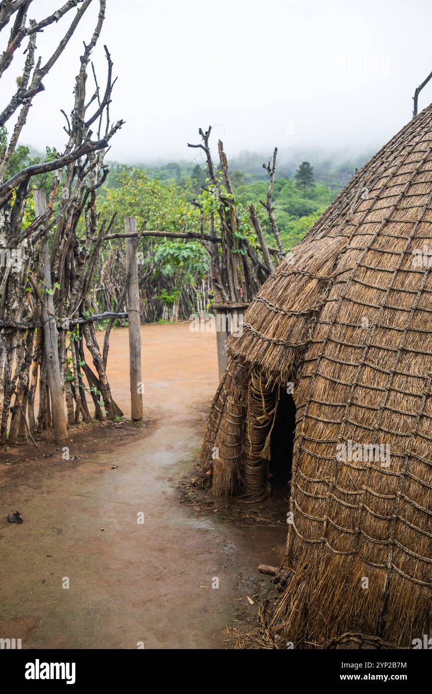 traditional hut in the Eswatini Cultural Village Stock Photo - Alamy