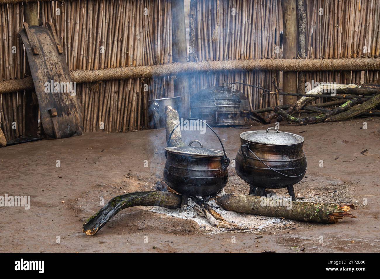 Traditional iron african cooking pot hi-res stock photography and ...