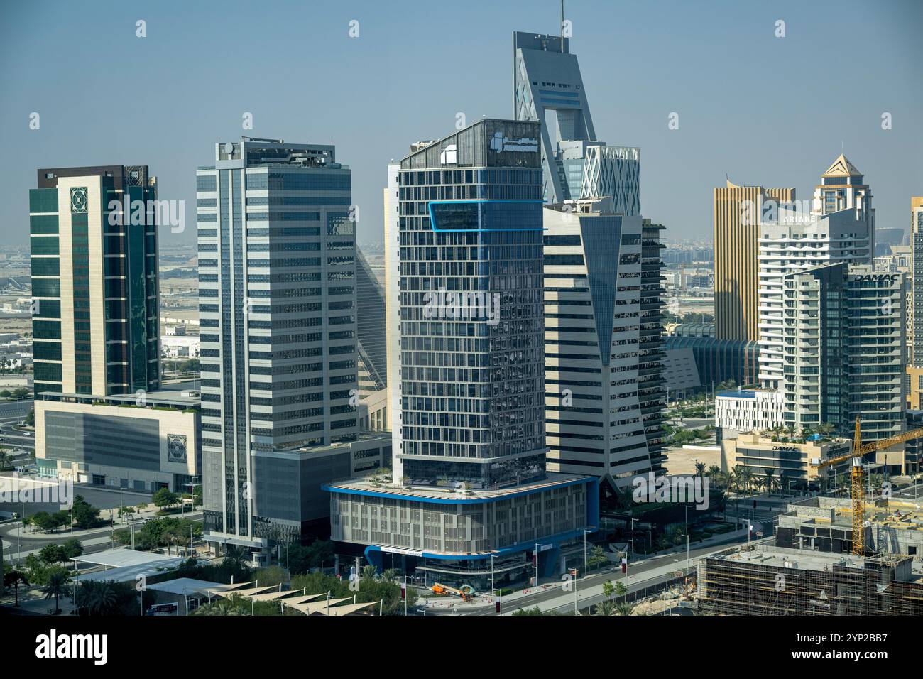 Aerial view Newly Develop Lusail City Skyline Stock Photo - Alamy