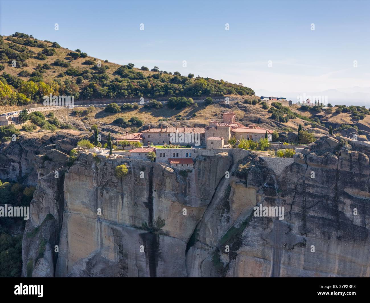 Aerial drone photo of the old monasteries in the rock formations of ...