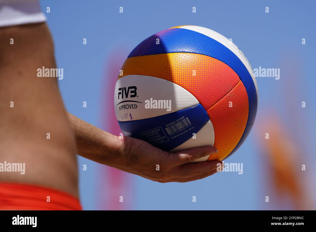 ISTANBUL, TURKIYE - JUNE 23, 2024: Mikasa VLS300 ball in Pro Beach Tour ...
