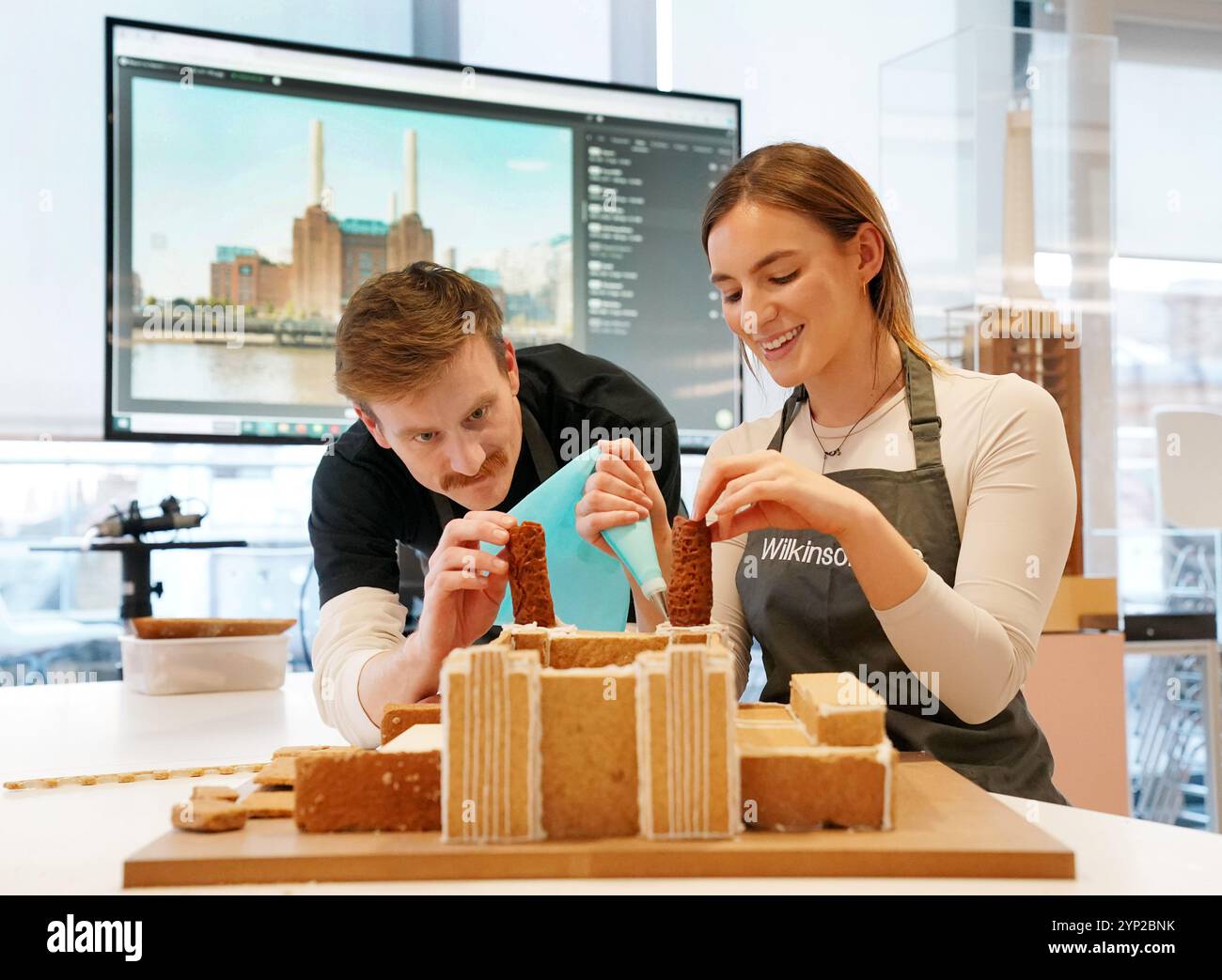 Alessia Sarno (right) and Simon Campbell (left) from architect firm ...