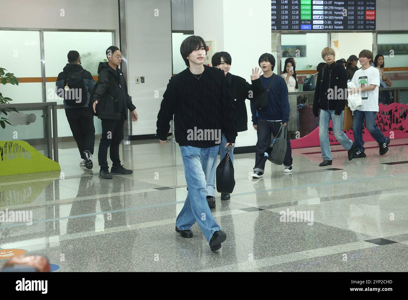 TAIPEI, CHINA - NOVEMBER 28, 2024 - Fans greet Japanese band ...