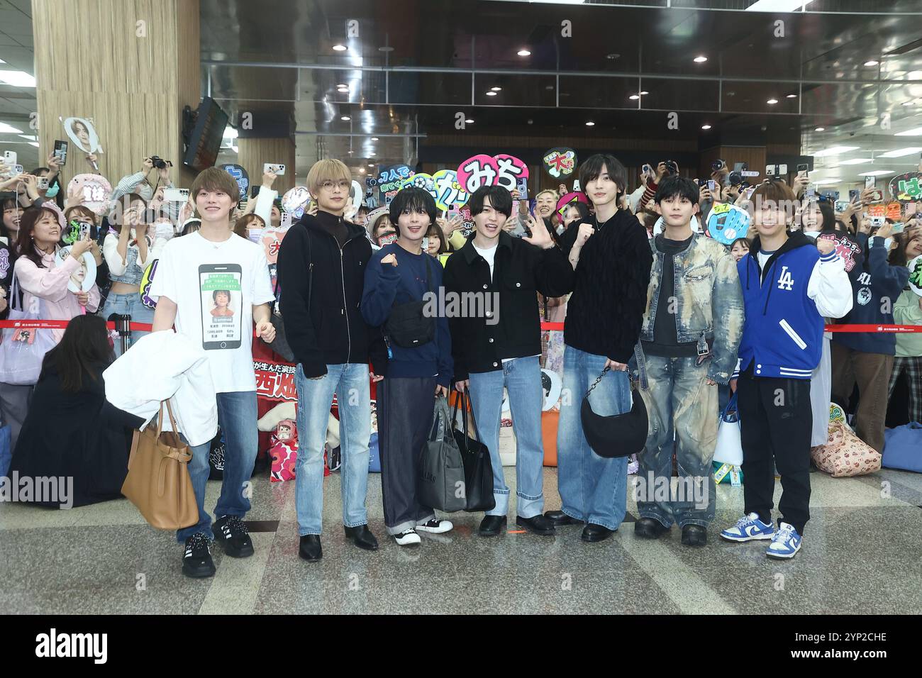 TAIPEI, CHINA - NOVEMBER 28, 2024 - Fans greet Japanese band ...