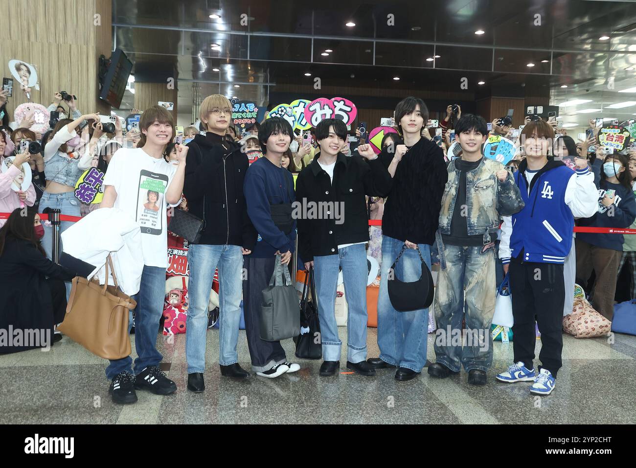 TAIPEI, CHINA - NOVEMBER 28, 2024 - Fans greet Japanese band ...
