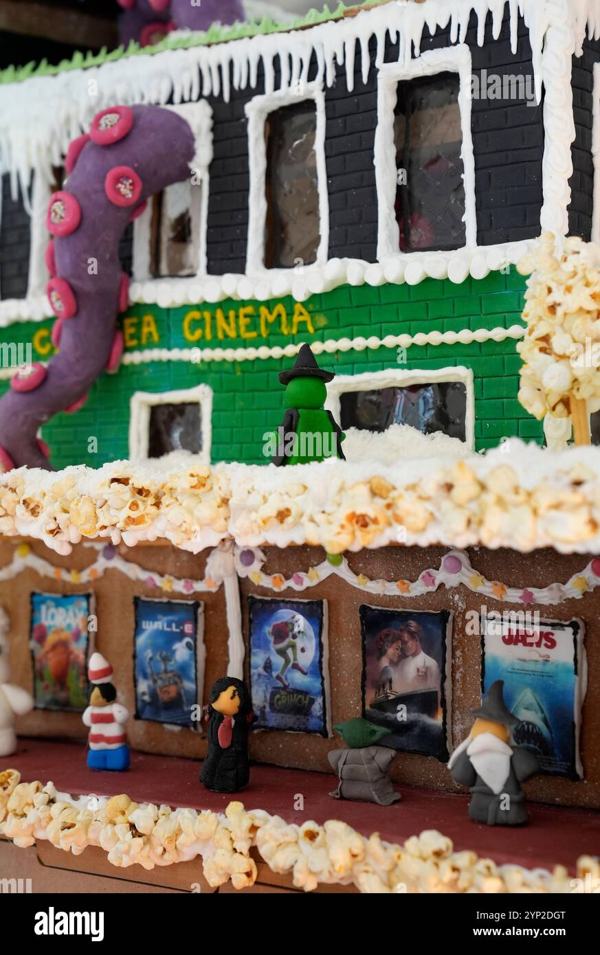 A view of a gingerbread model of The Gaumont, which forms part of the ...