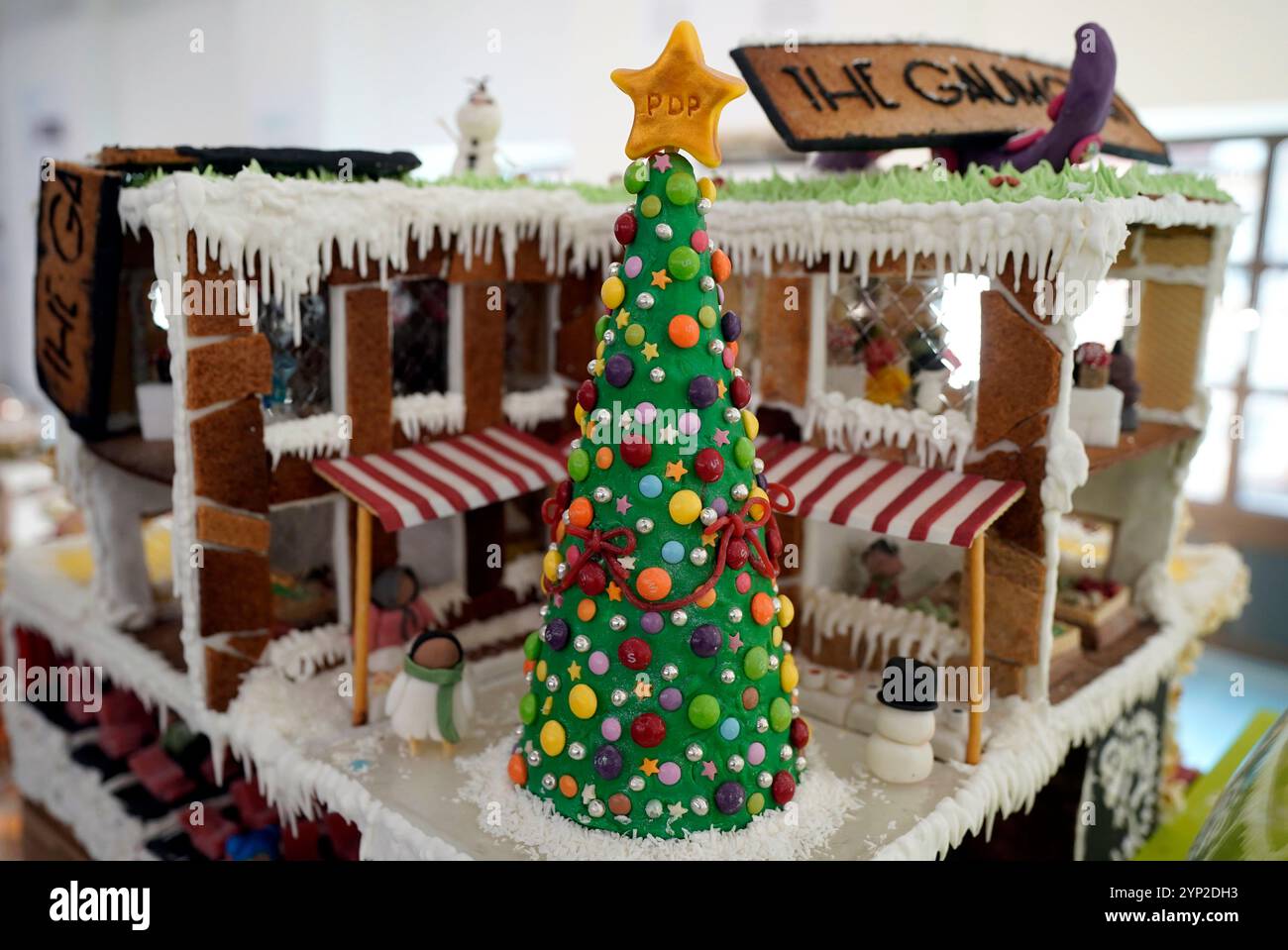 A view of a gingerbread model of The Gaumont, which forms part of the ...