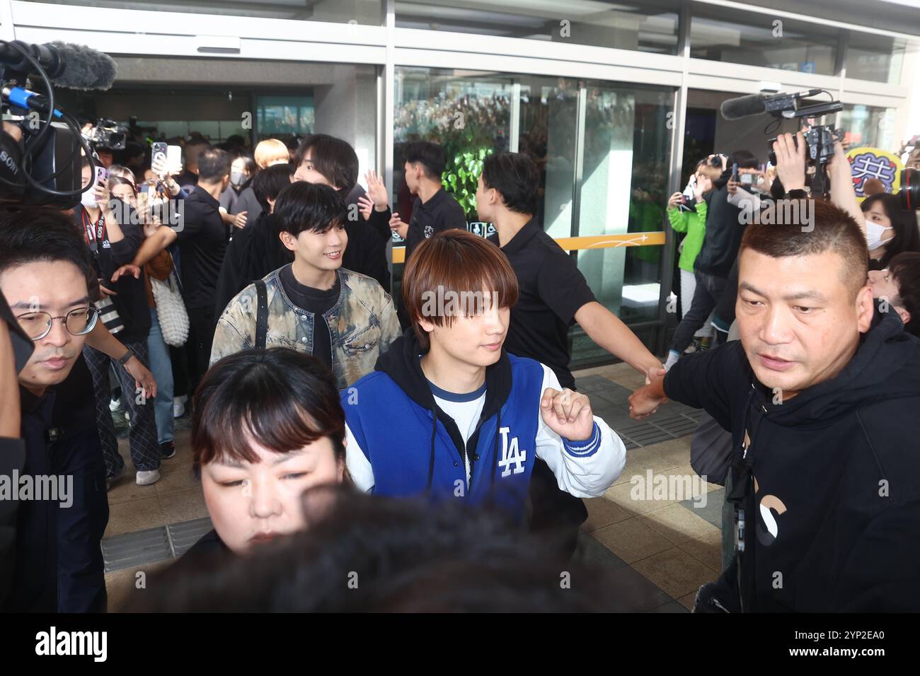 TAIPEI, CHINA - NOVEMBER 28, 2024 - Fans greet Japanese band ...