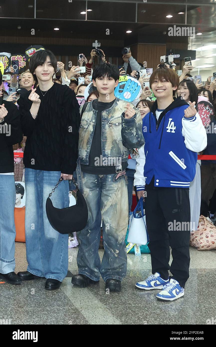 TAIPEI, CHINA - NOVEMBER 28, 2024 - Fans greet Japanese band ...