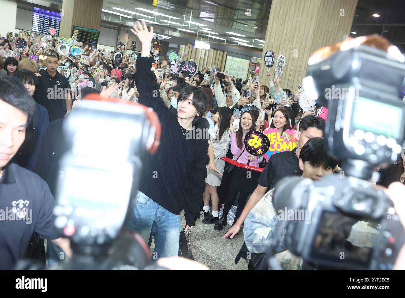 TAIPEI, CHINA - NOVEMBER 28, 2024 - Fans greet Japanese band ...