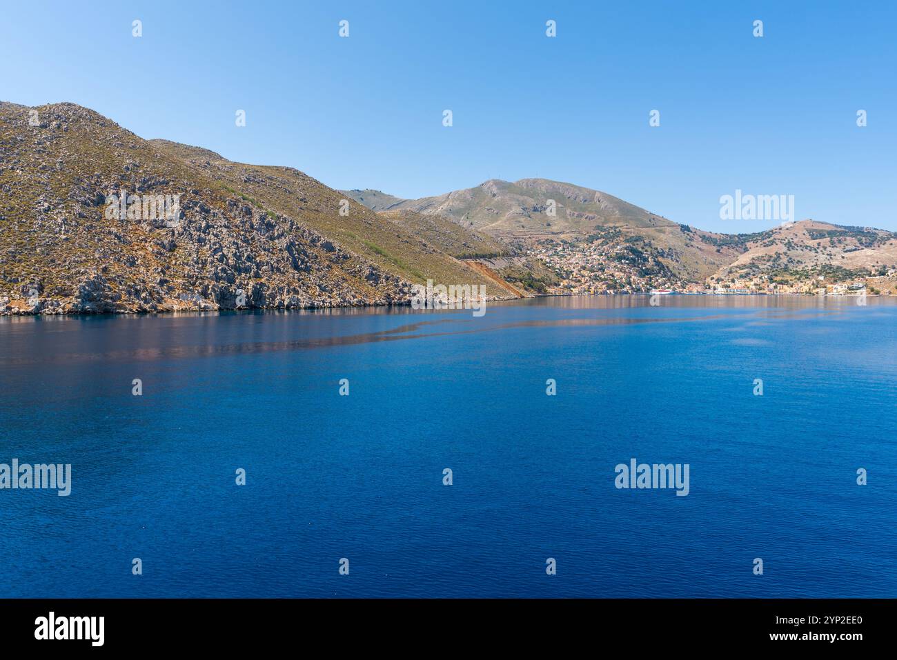 Symi island. Scenic landscape of Greek island. Dodecan Stock Photo - Alamy