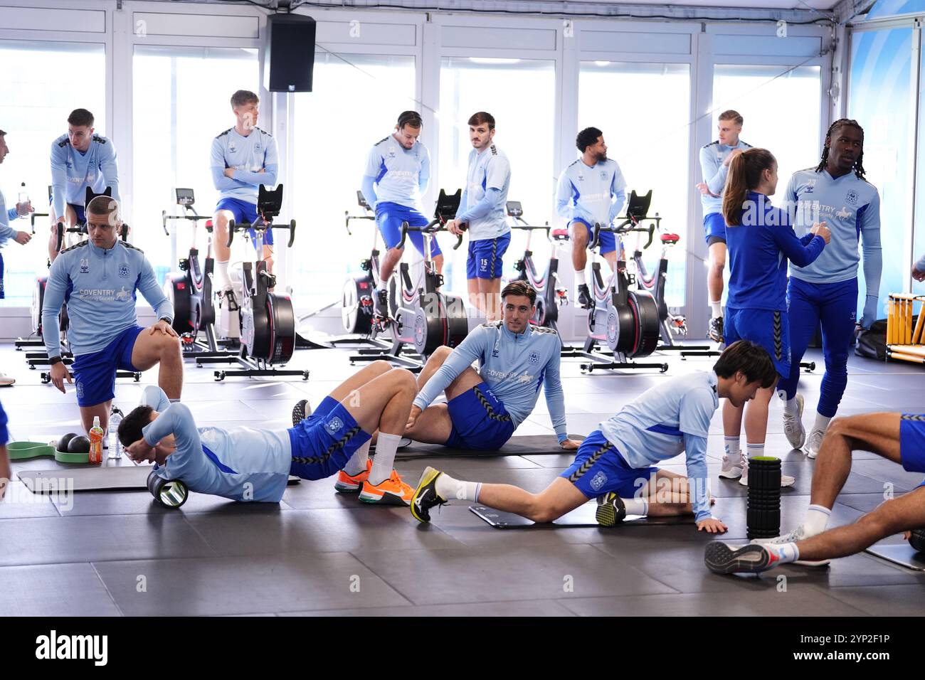Coventry City players at the Ryton Training Ground, Coventry. Picture ...