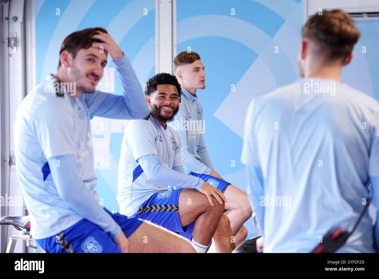 Coventry City's Jay Dasilva (centre) at the Ryton Training Ground ...