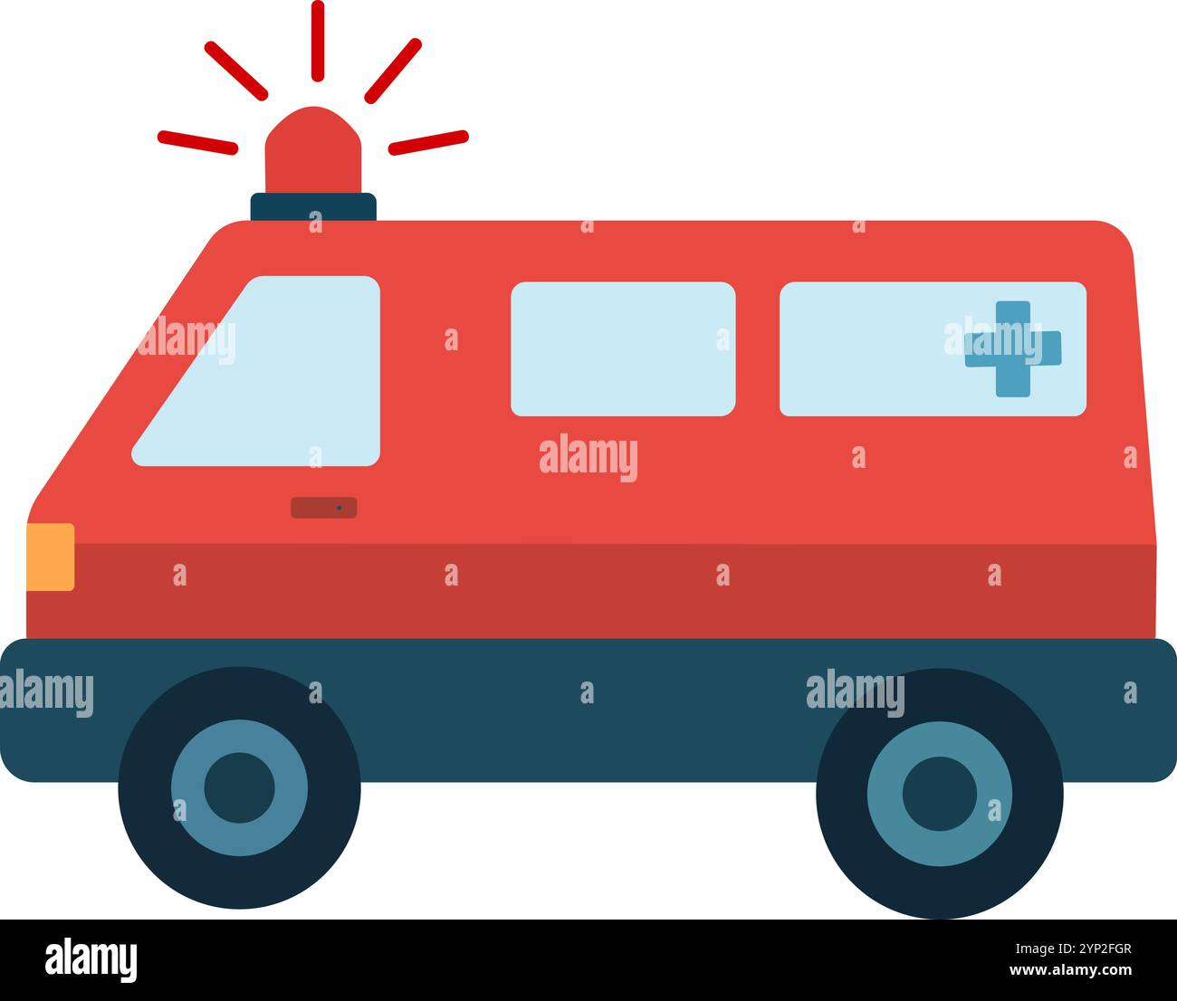 Illustration of Ambulance car - vector Stock Vector Image & Art - Alamy