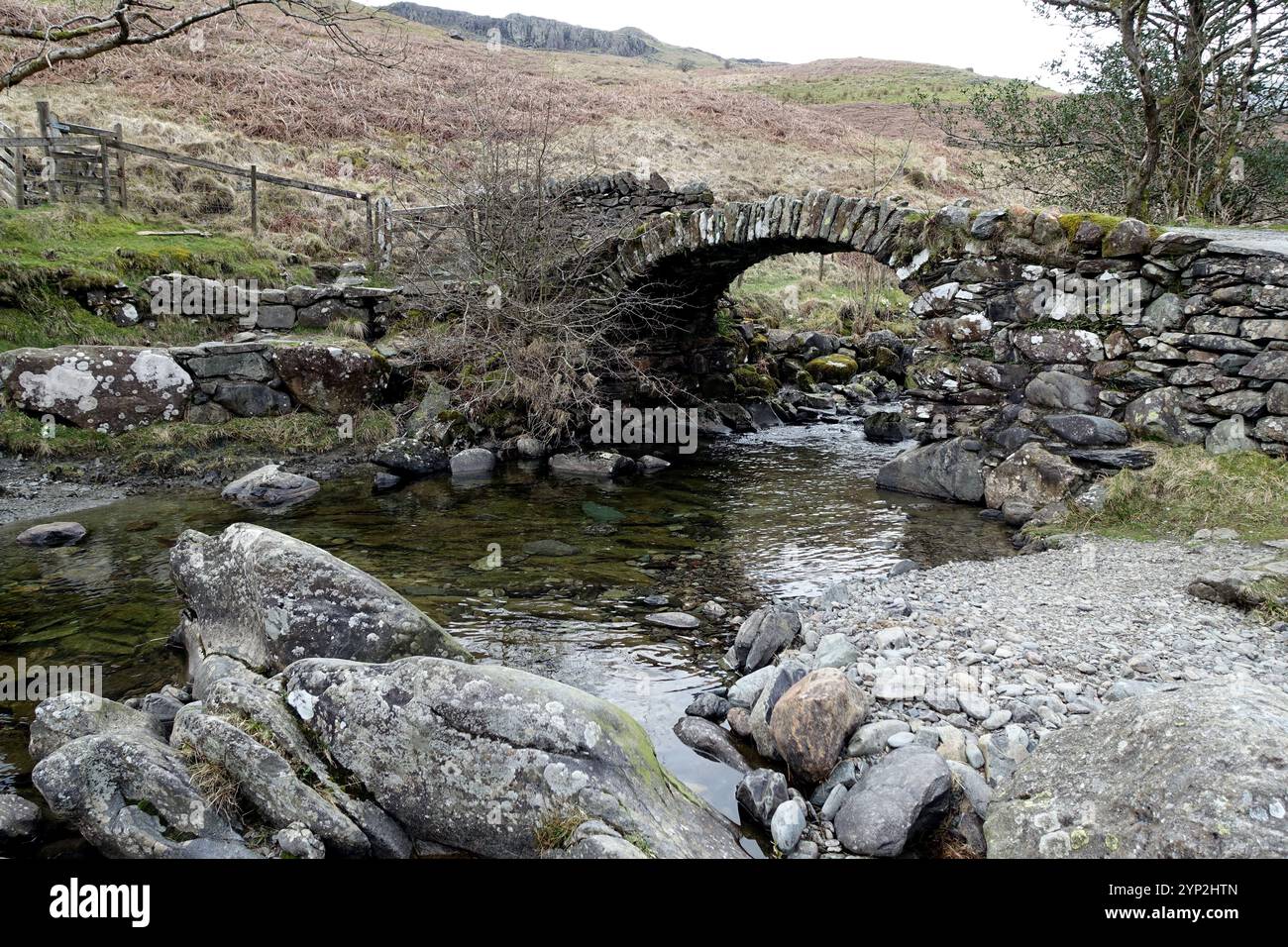 The Old Arched Stone 'High Sweden' Packhorse Bridge over Scandale Beck ...