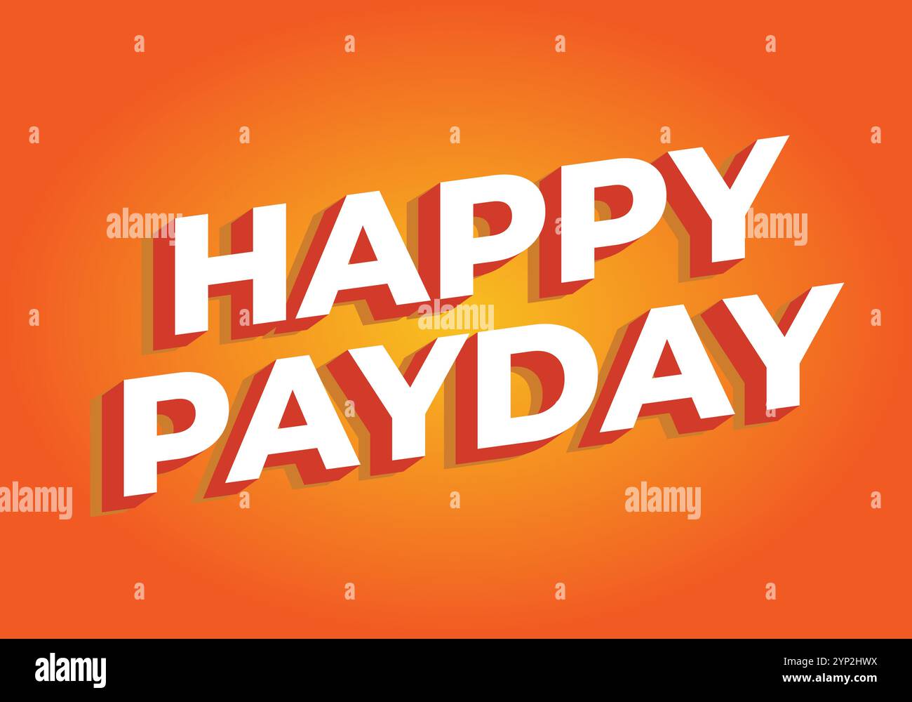 Happy payday text effect design for social media ads. 3D style Stock ...