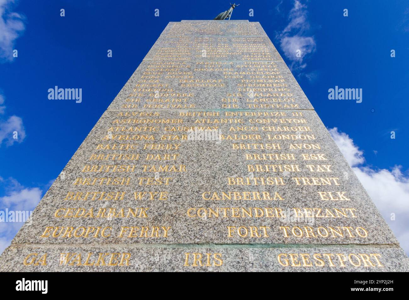 The Falklands Conflict War Memorial in Stanley, the capital and only ...