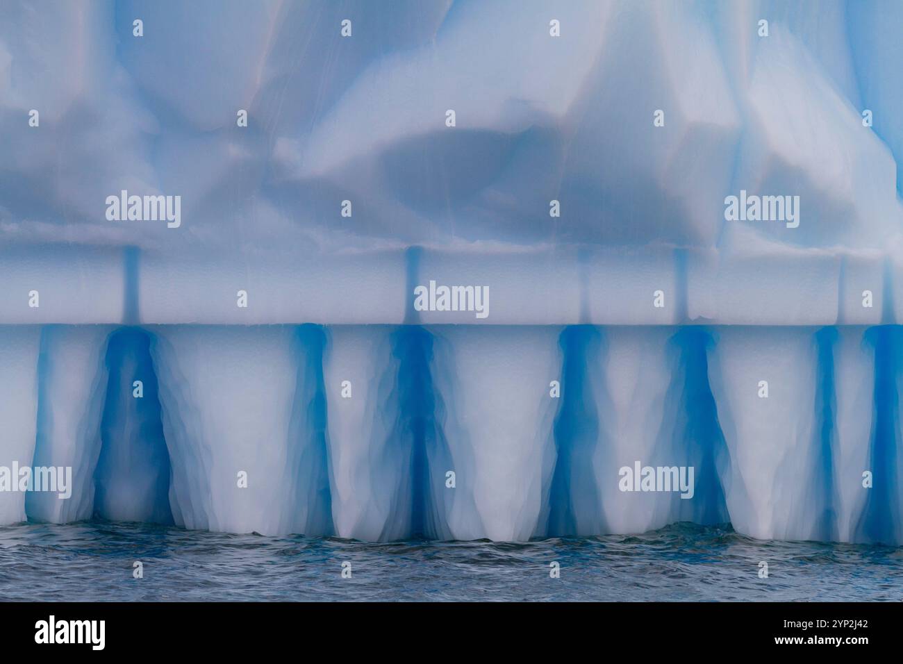 Iceberg detail in and around the Antarctic Peninsula during the summer ...