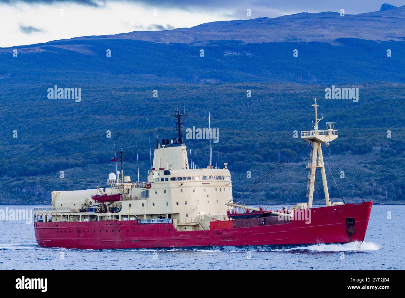 Argentine ship the Almirante Viel operating from Ushuaia, Argentina to ...