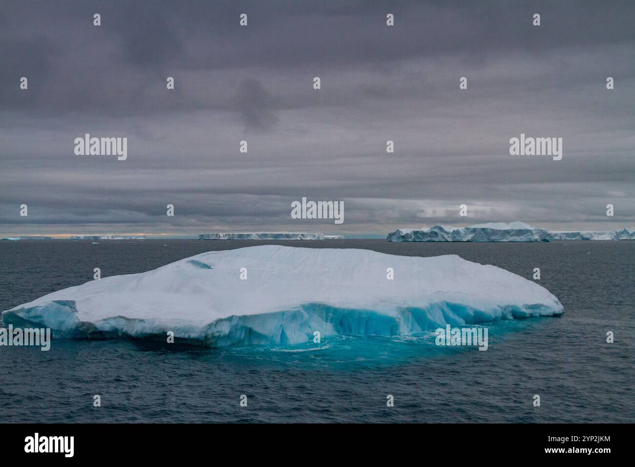 Iceberg detail in and around the Antarctic Peninsula during the austral ...