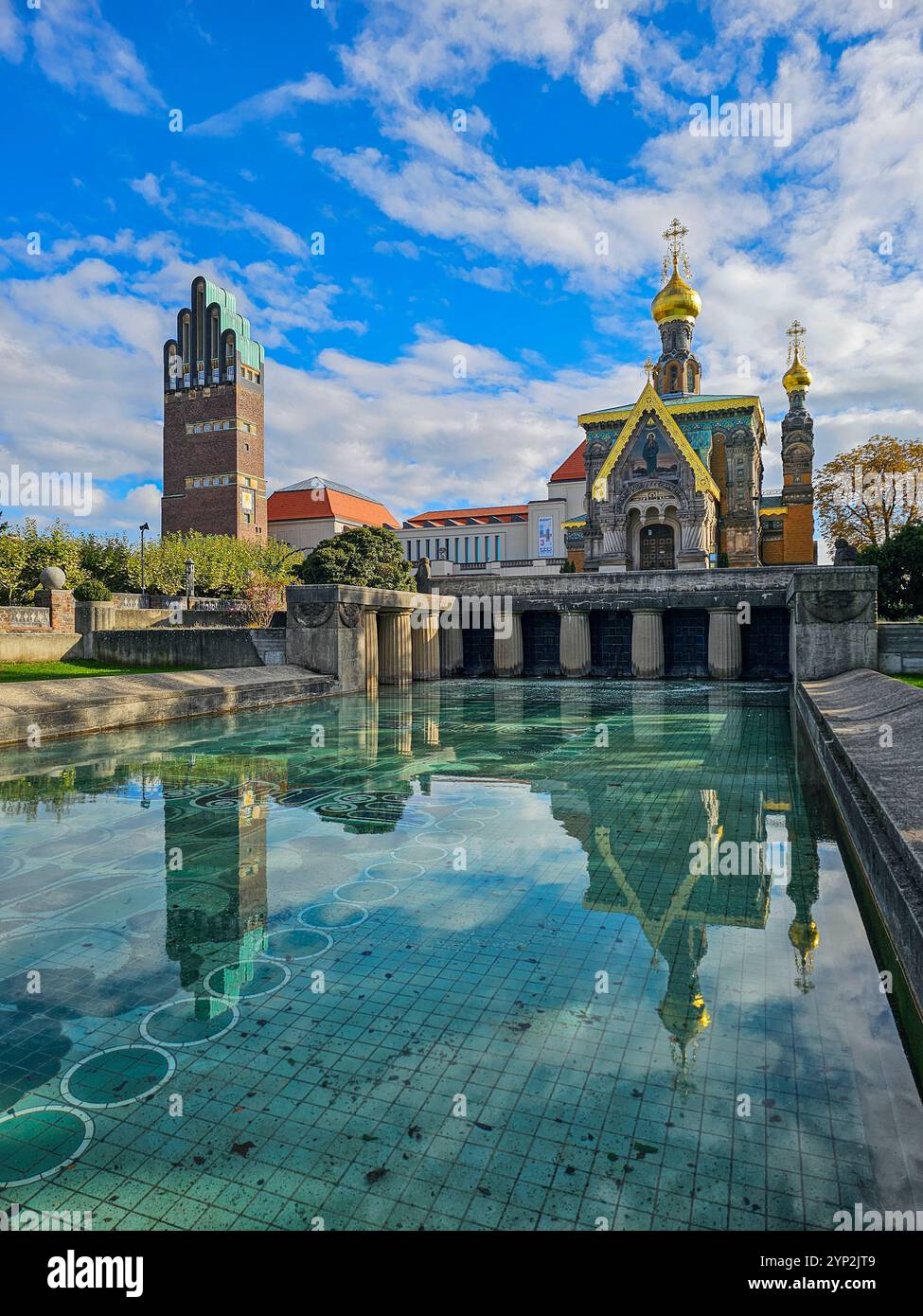 Matthildenhoehe, UNESCO World Heritage Site, Darmstadt, Hesse, Germany ...
