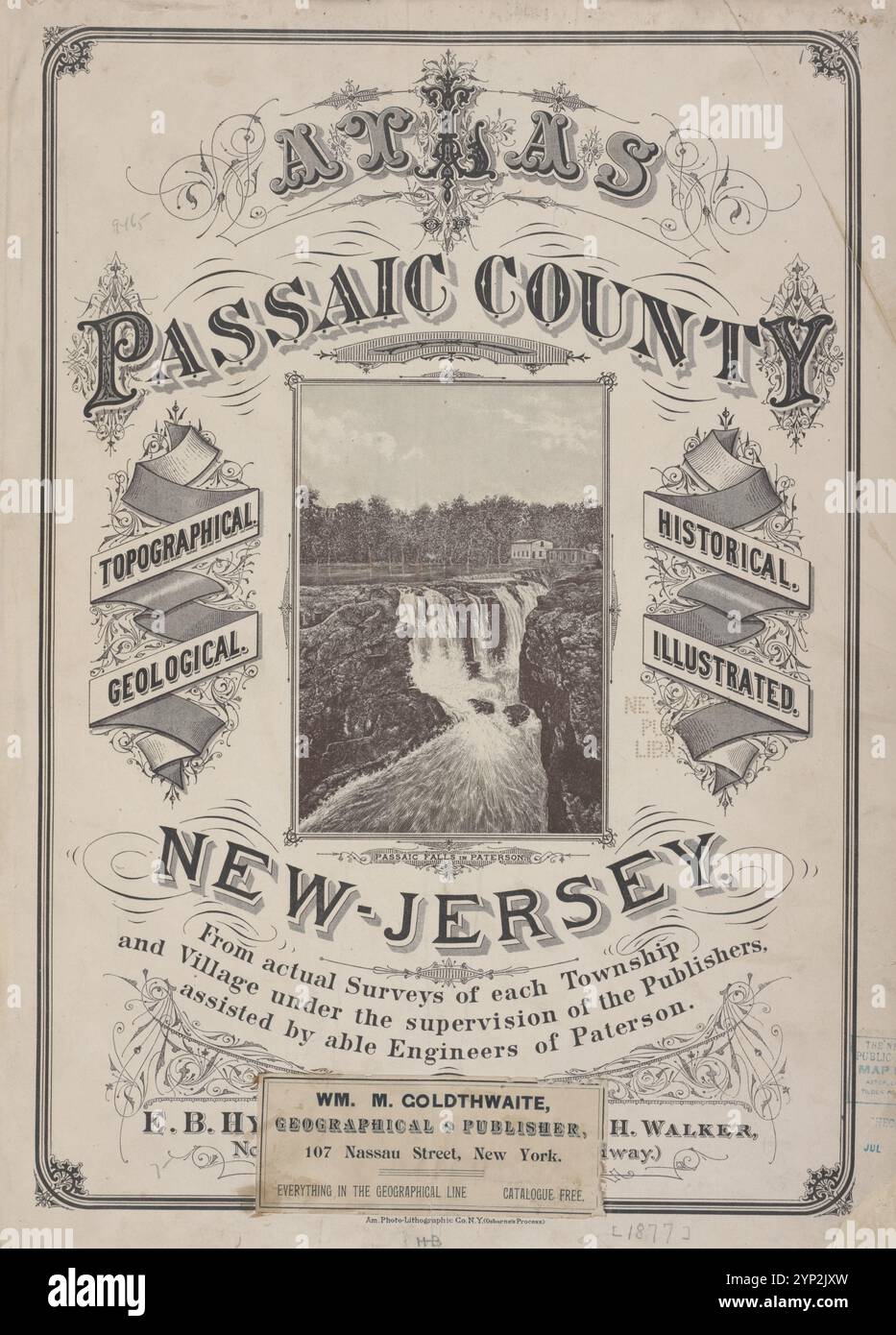 Passaic county map hi-res stock photography and images - Alamy