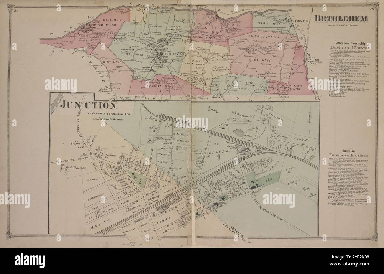 Bethlehem map hi-res stock photography and images - Alamy