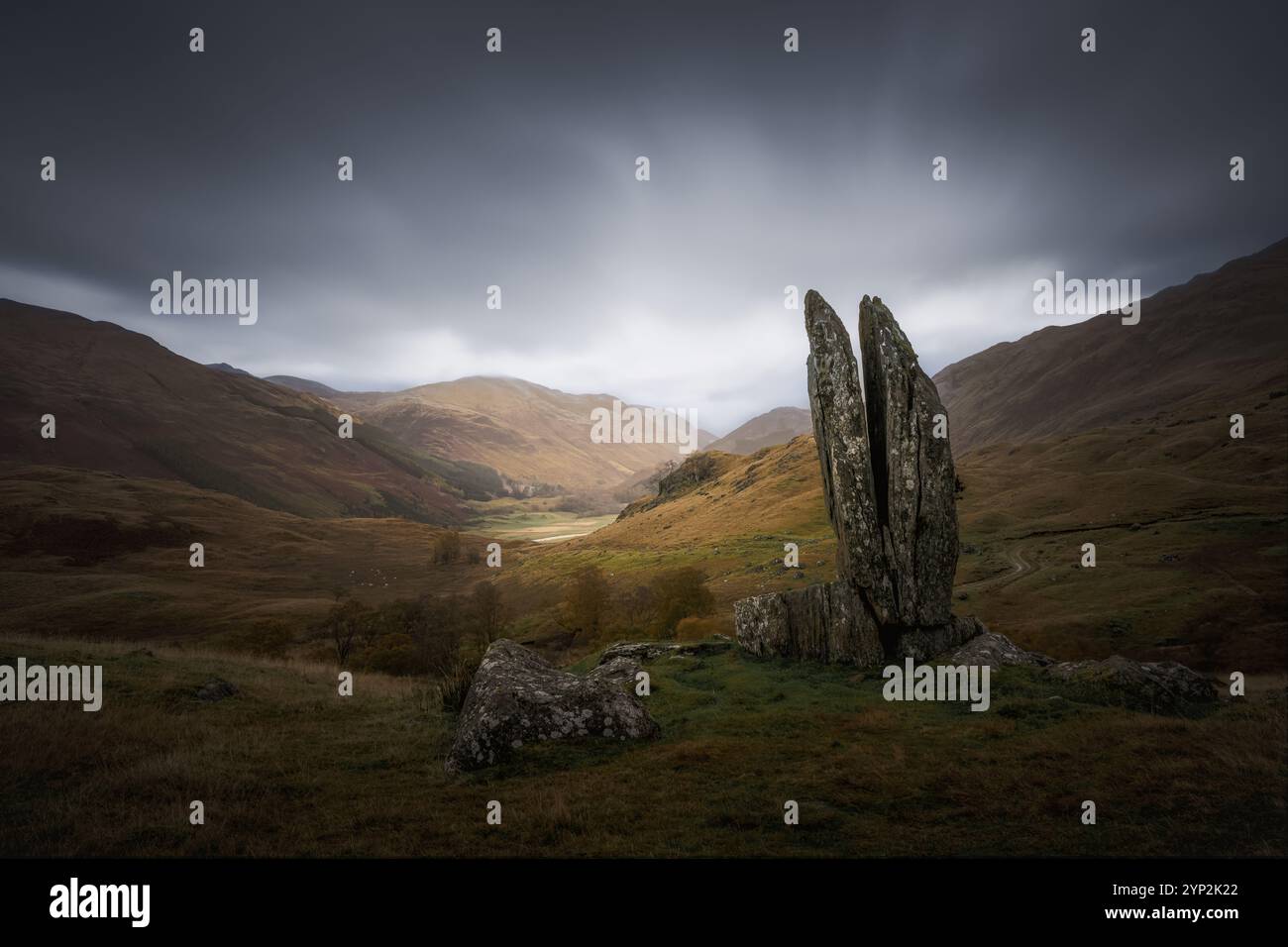 Fionn's Rock (Praying Hands of Mary), Aberfeldy, Perthshire, Scotland ...
