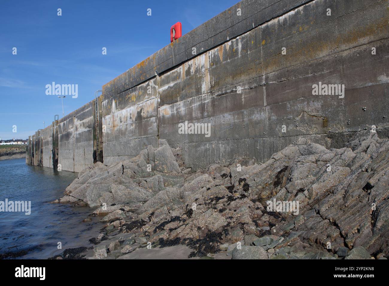 Sea wall, Isle of Whithorn, Dumfries and Galloway Stock Photo - Alamy