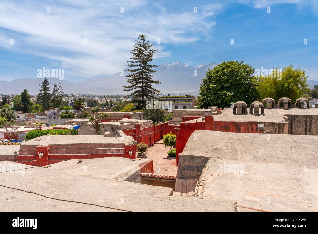 Chachani volcano rising above Santa Catalina Monastery, UNESCO World ...