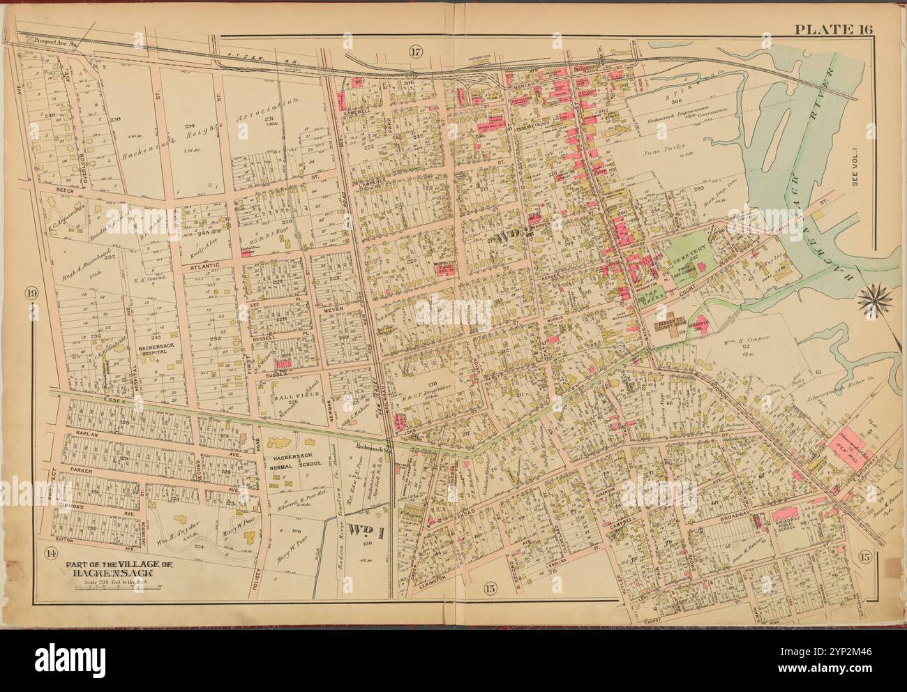 Bergen County, V. 2, Double Page Plate No. 16 [Map bounded by ... Bergen County, V. 2, Double Page Plate No. 16 [Map bounded by ...