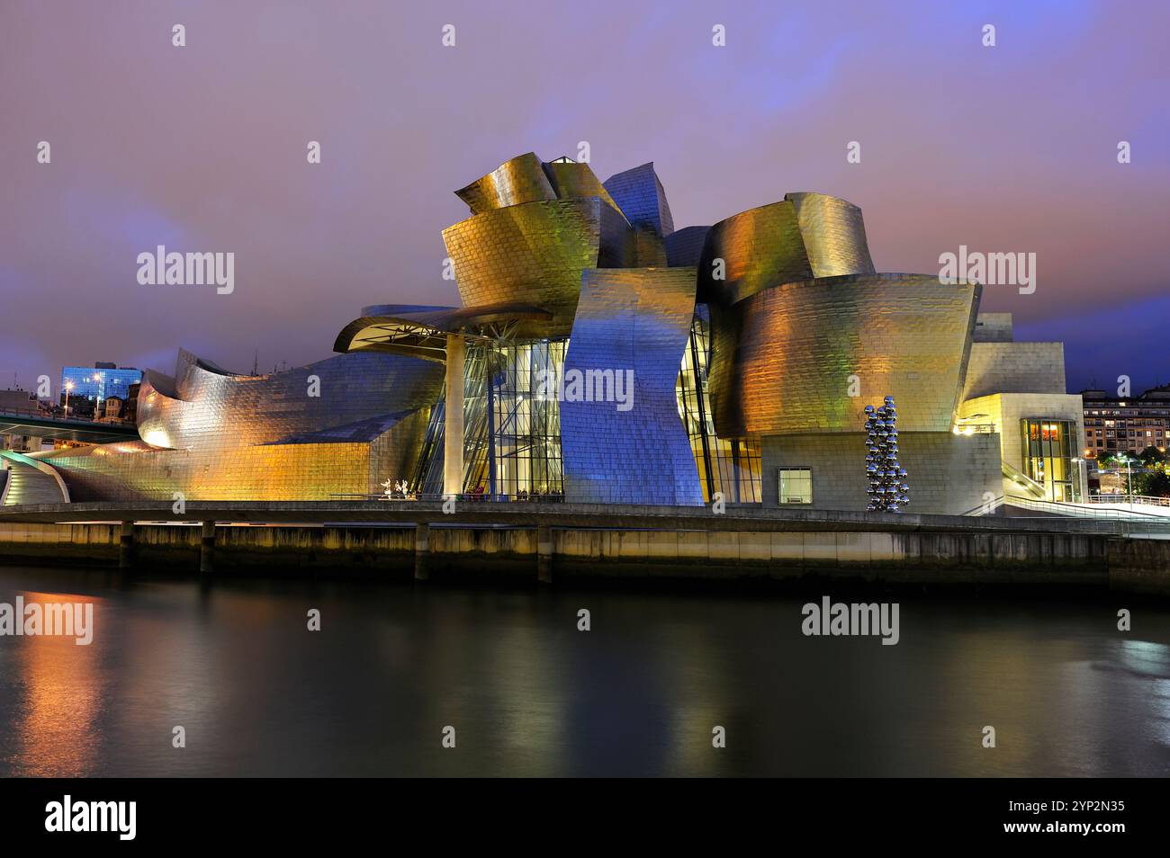 Guggenheim Museum designed by architect Frank Gehry, Bilbao, province ...