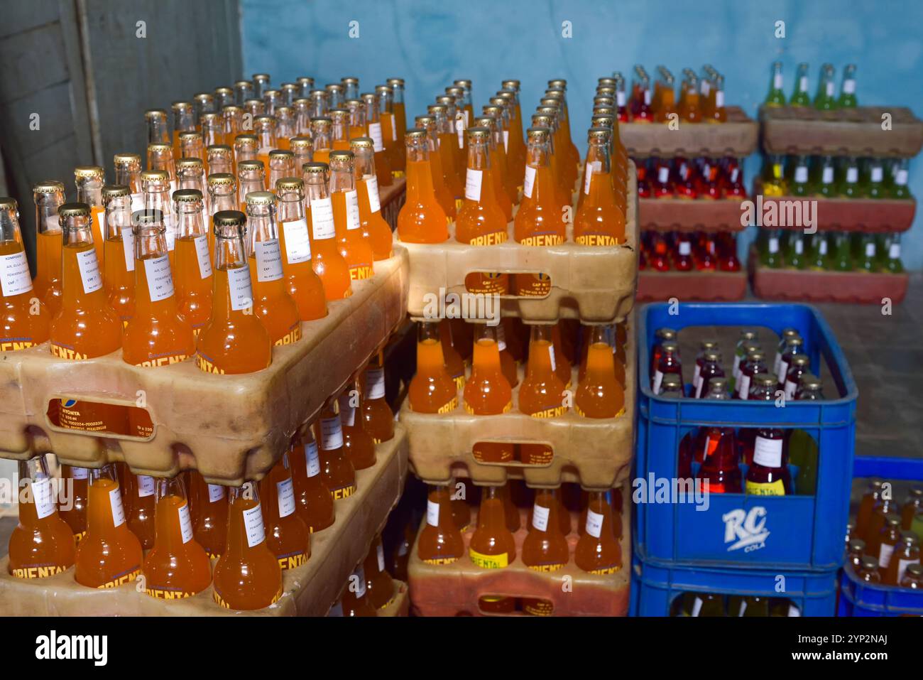 Cap Nyonya Oriental Lemonade Factory, Pekalongan, Java island ...