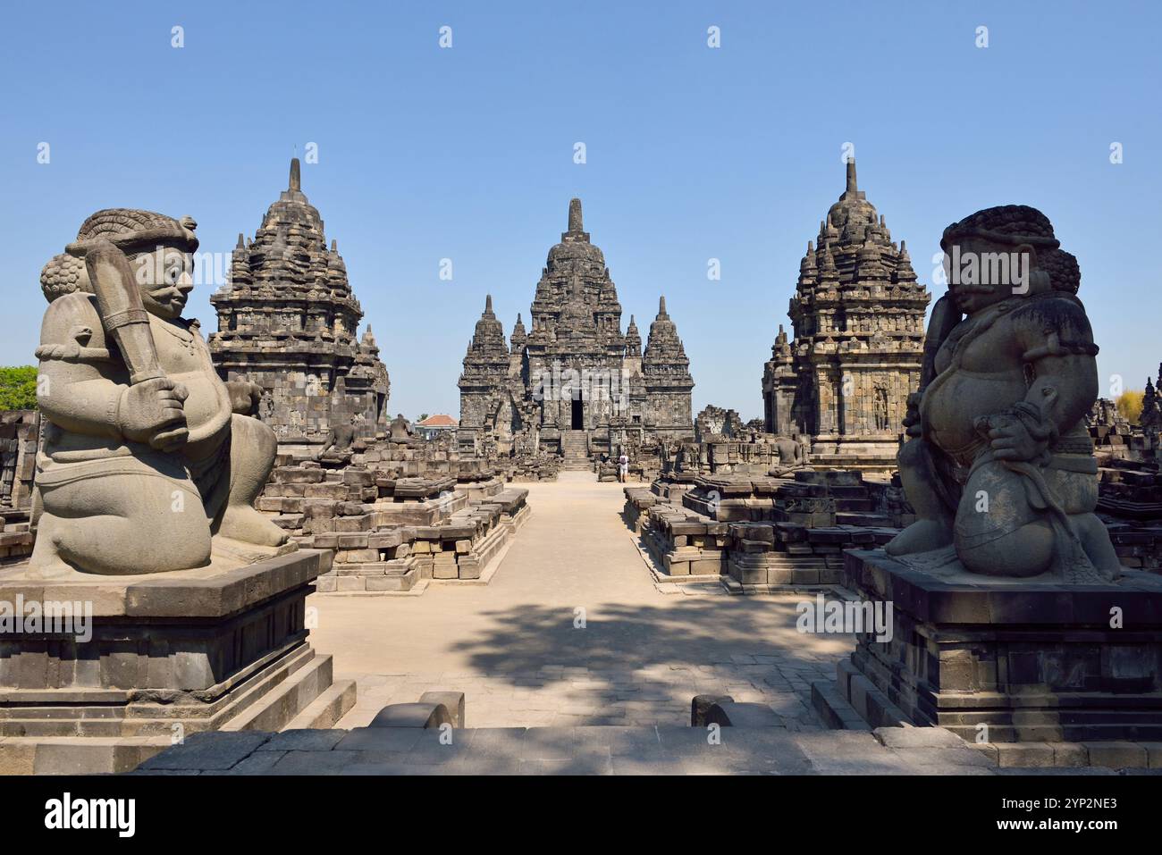 Stone gate guardian (dvarapala) of Sewu Temple Compound, 8th century ...