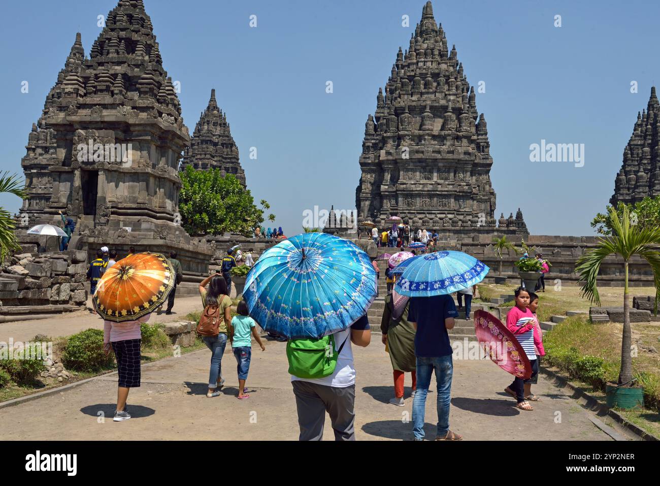 Visitors at Prambanan Temple Compounds, UNESCO World Heritage Site ...
