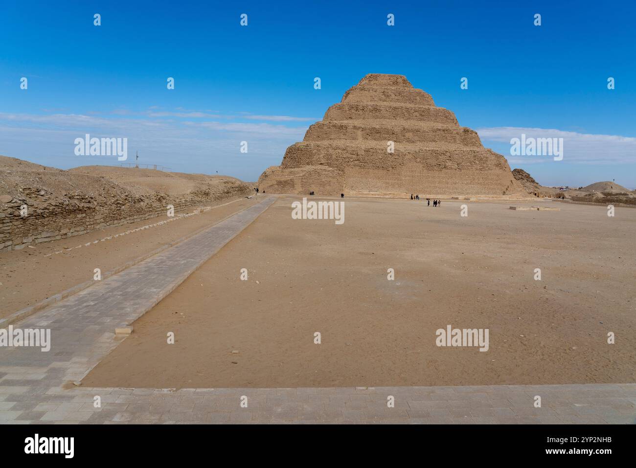 Stepped Pyramid of Djoser, the first pyramid, complex of Saqqara ...