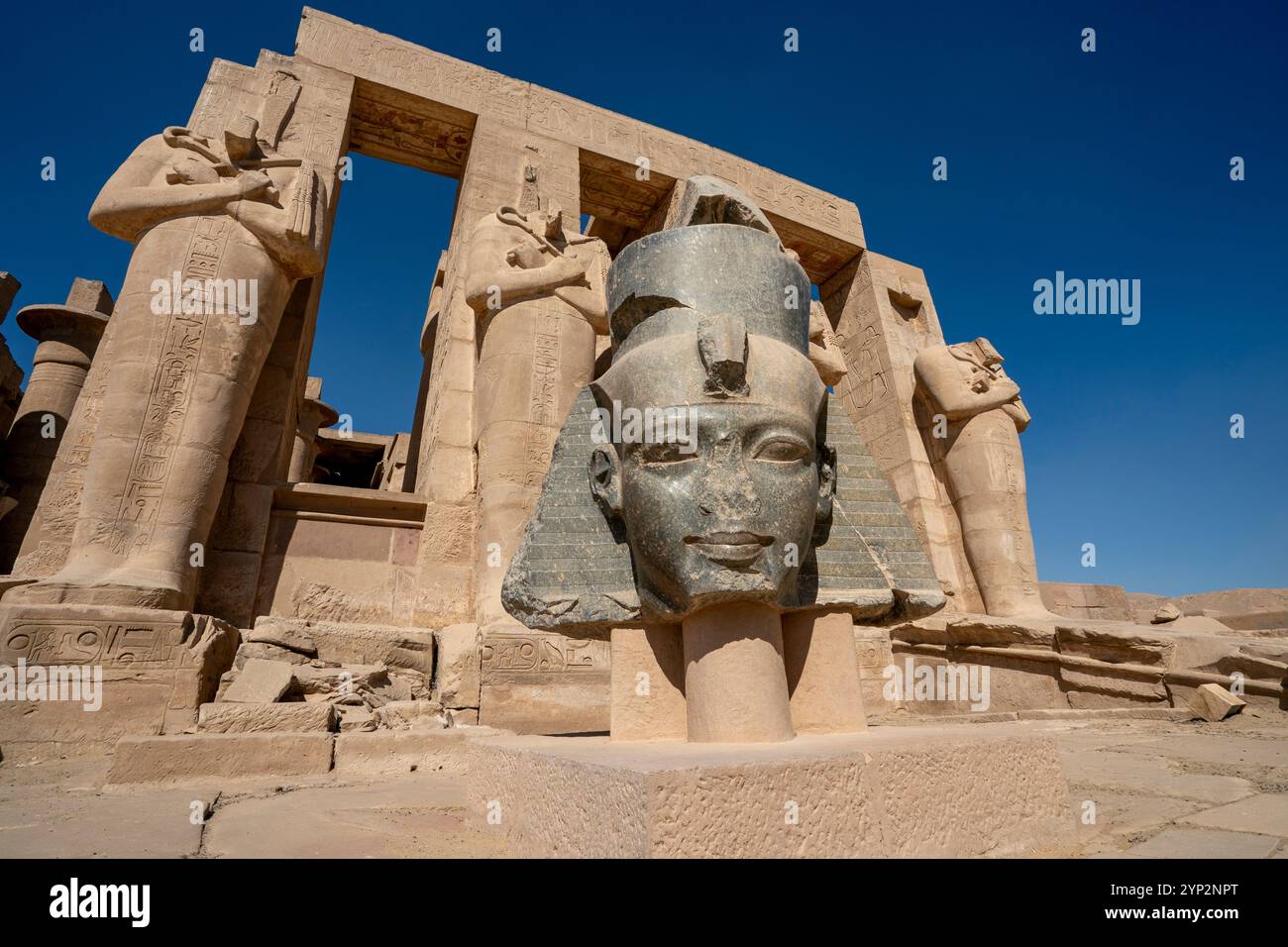 The Temple of Ramesses II (The Ramesseum), UNESCO World Heritage Site ...