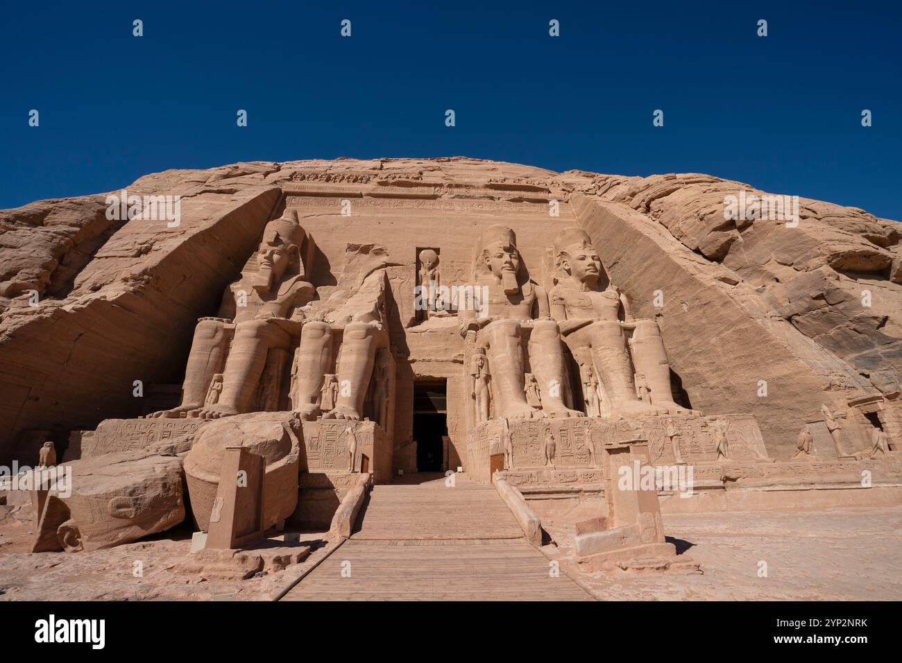 Colossal statues of King Ramses II, Abu Simbel, UNESCO World Heritage ...