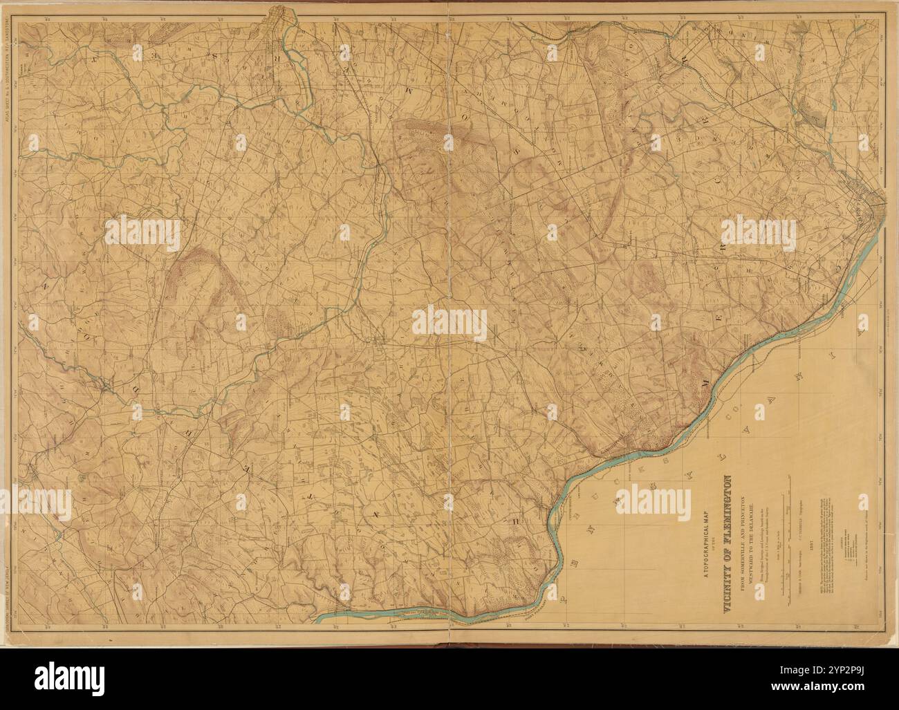 New Jersey, Double Page Sheet No. 5 [Map of Southwestern Red Sandstone ...