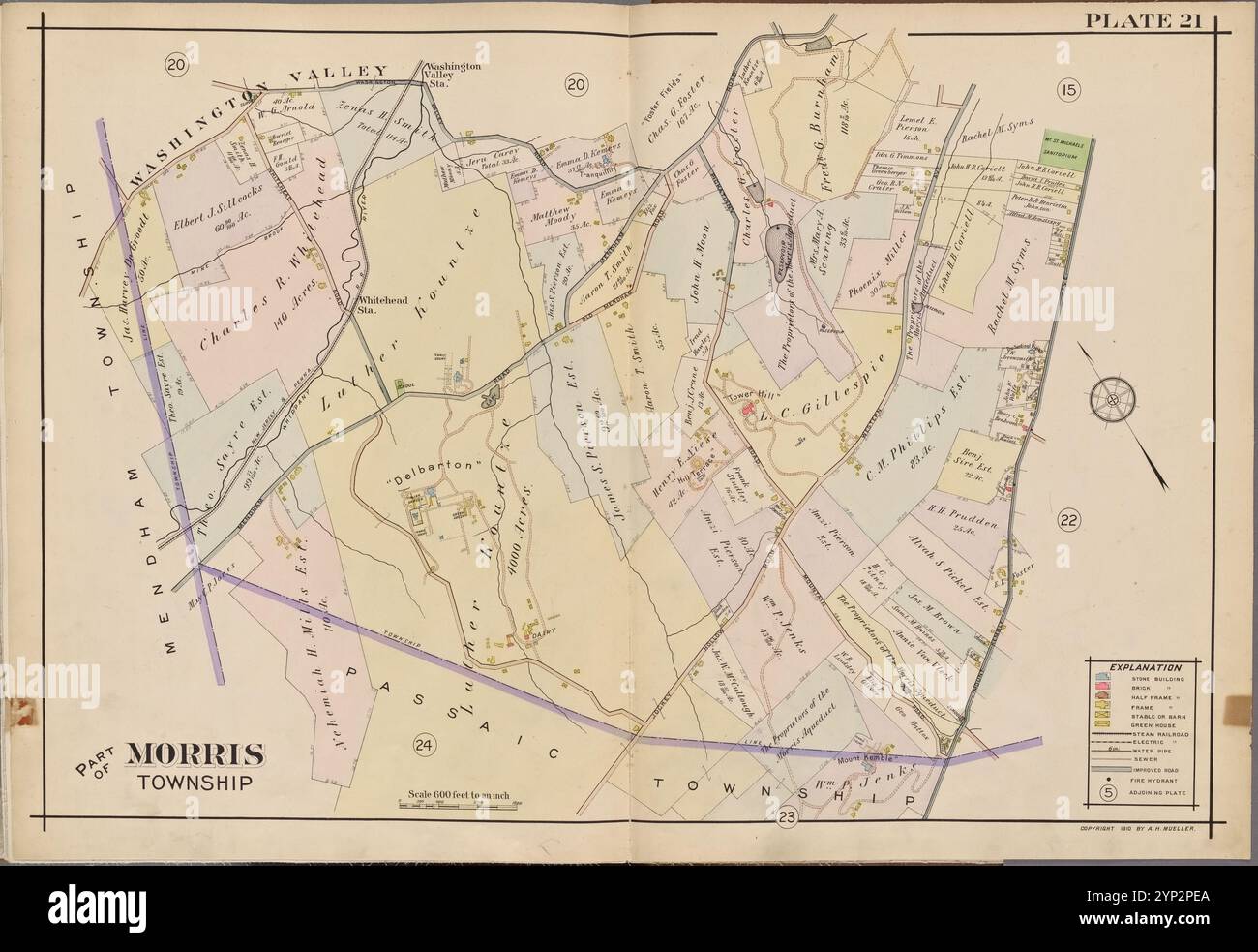Morris county map hi-res stock photography and images - Alamy