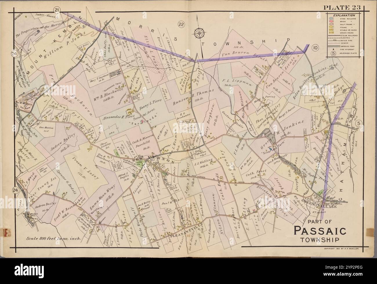 Morris county map hi-res stock photography and images - Alamy